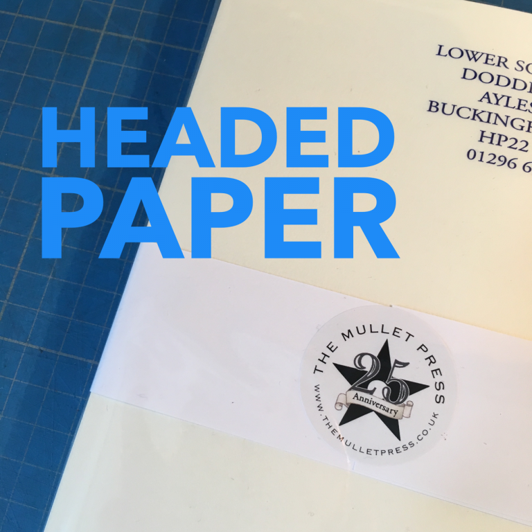Headed Paper – The Mullet Press